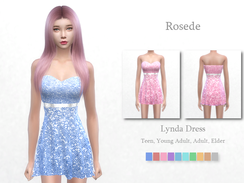 The Sims Resource | Lynda Dress