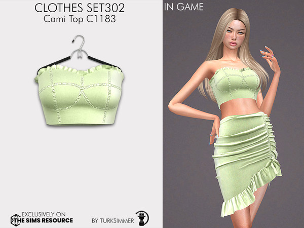 The Sims Resource - Clothes SET302 - Cami Top C1183