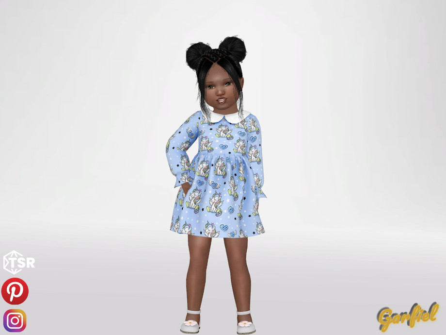 The Sims Resource | Simona - Unicorn dress