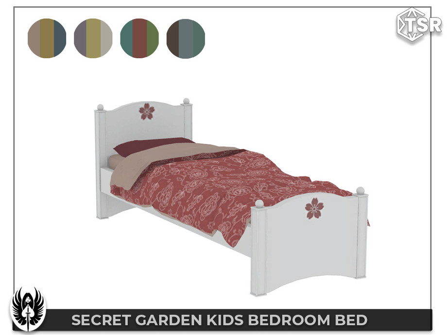 The Sims Resource | Nemesis_im - Secret Garden Kids Bedroom Bed