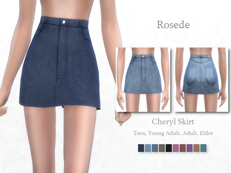 The Sims Resource | Cheryl Skirt