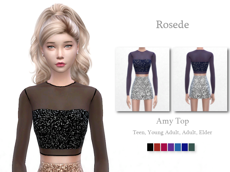 The Sims Resource | Amy Top