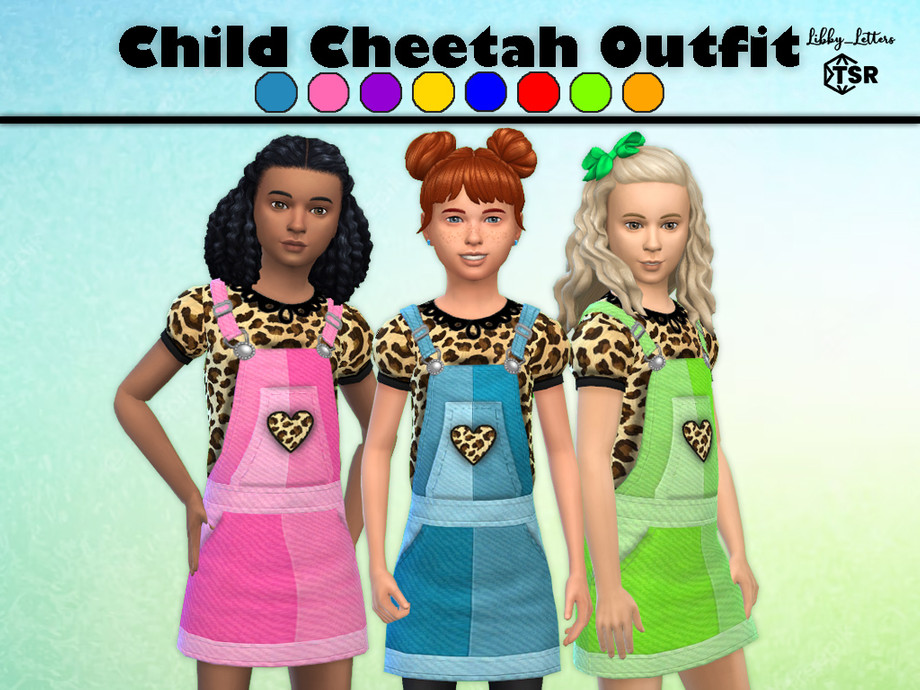 The Sims Resource | Child Cheetah Outfit