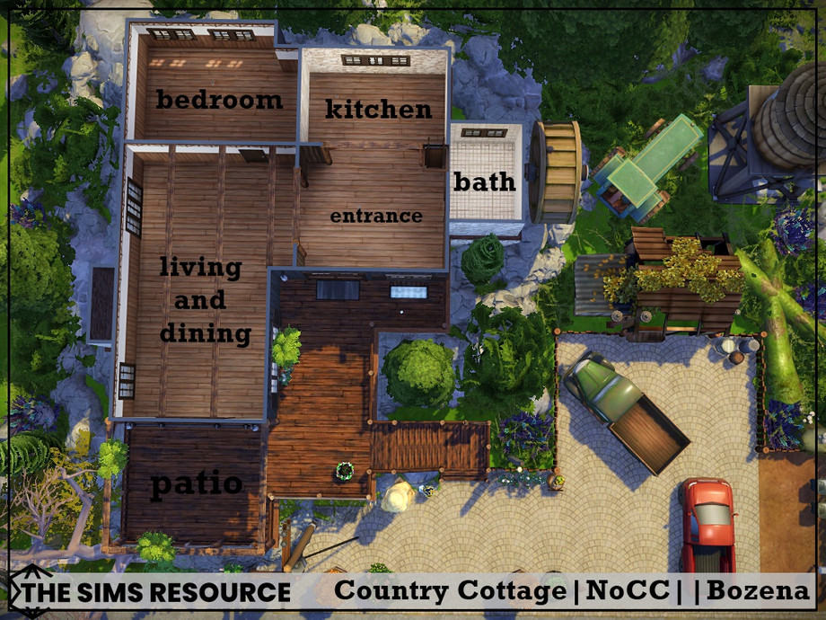 The Sims Resource | Country Cottage-Shell