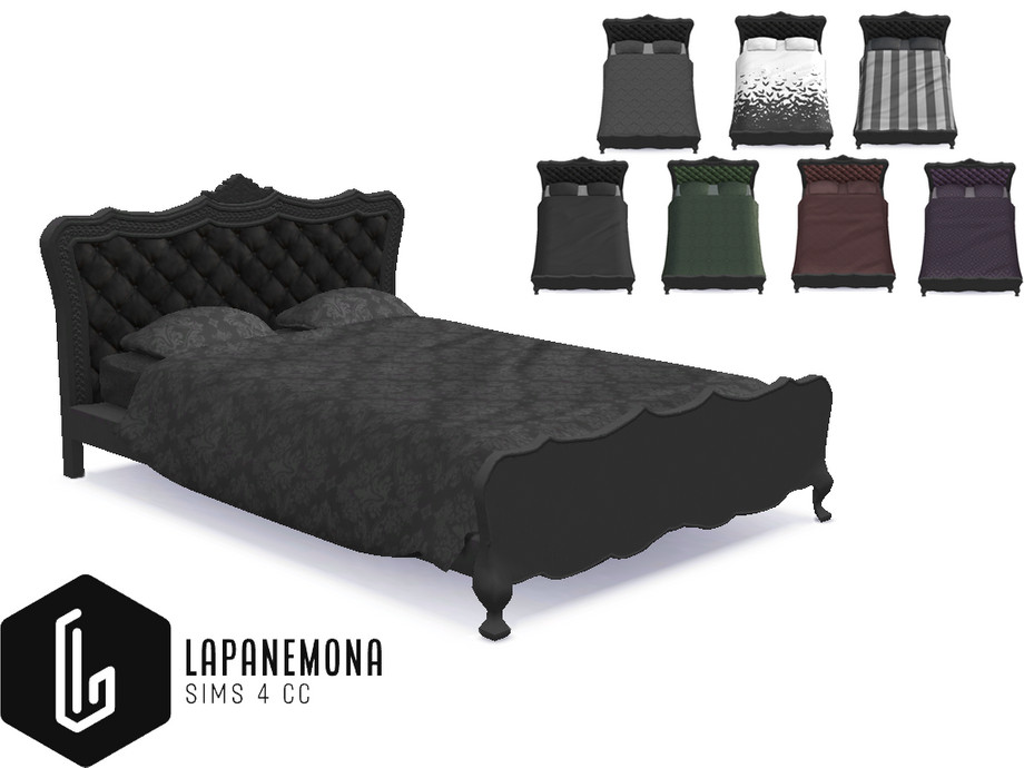 The Sims Resource | Victorian style bed - Very goth set