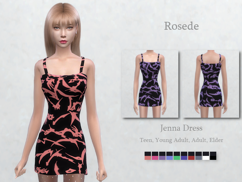 The Sims Resource | Jenna Dress