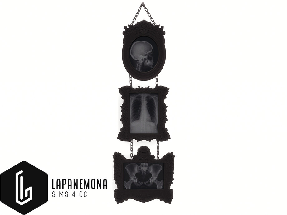 The Sims Resource | Human X-ray wall decor - Very goth set