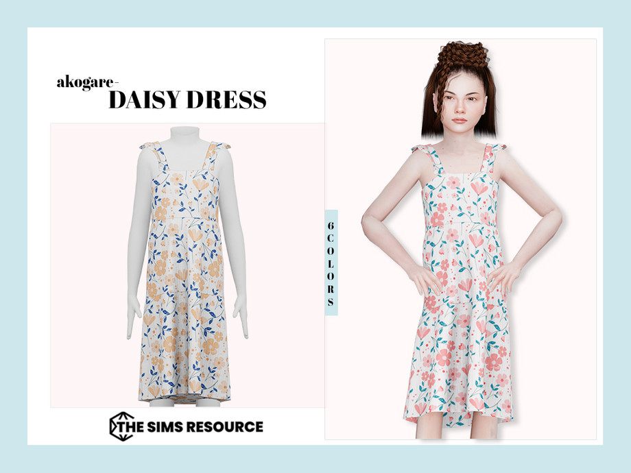 The Sims Resource | Daisy Dress