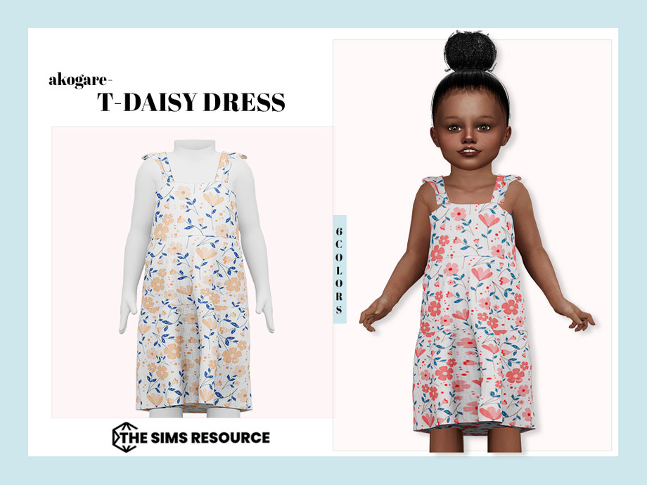 The Sims Resource | T-Daisy Dress