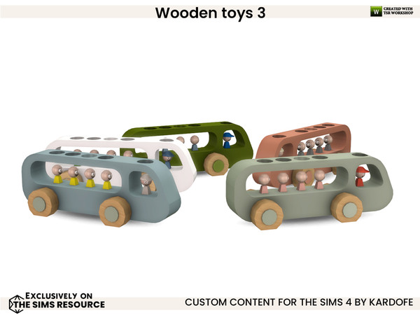 The Sims Resource | kardofe_Wooden toys_Bus