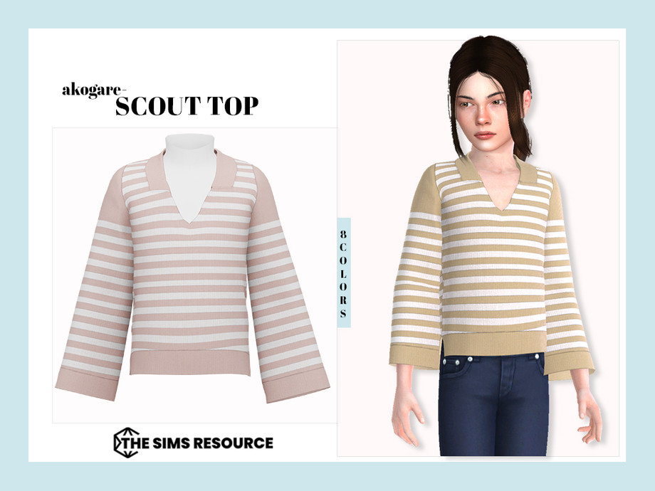 The Sims Resource | Scout Top