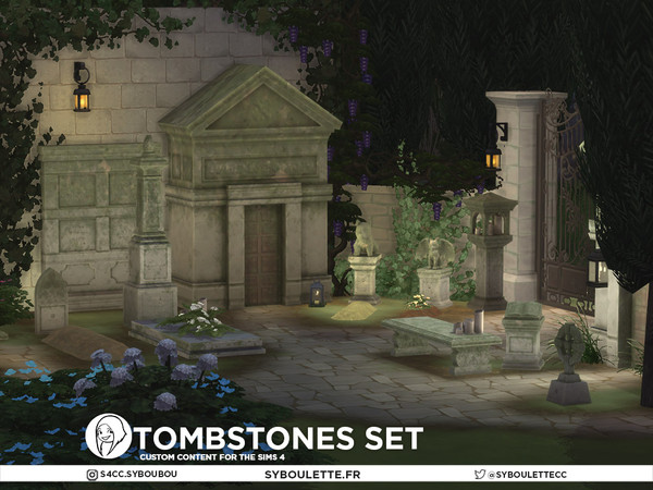The Sims Resource | Tombstones - Gothic tomb | grave urn tomb death