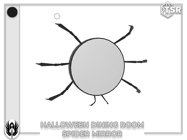 The Sims Resource | Nemesis_im - Halloween Dining Room Spider Wall Mirror
