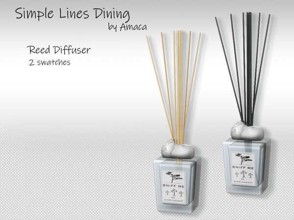 The Sims Resource | Simple Lines Dining - Reed diffuser
