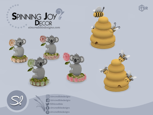 The Sims Resource | Spinning Joy Table decor - Bees