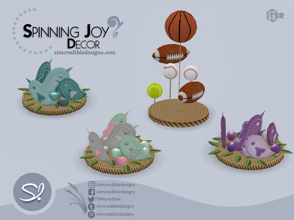 The Sims Resource | Spinning Joy Table decor - sports