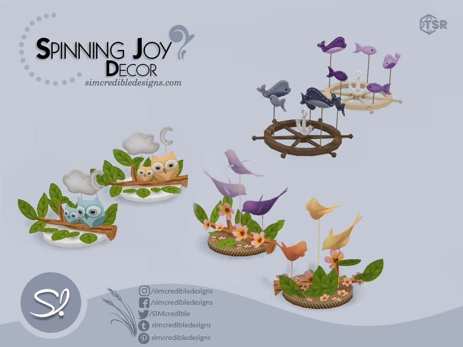 The Sims Resource | Spinning Joy Table decor - Cherry blossom