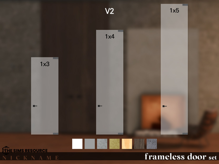 The Sims Resource | frameless door set_2x3 V1