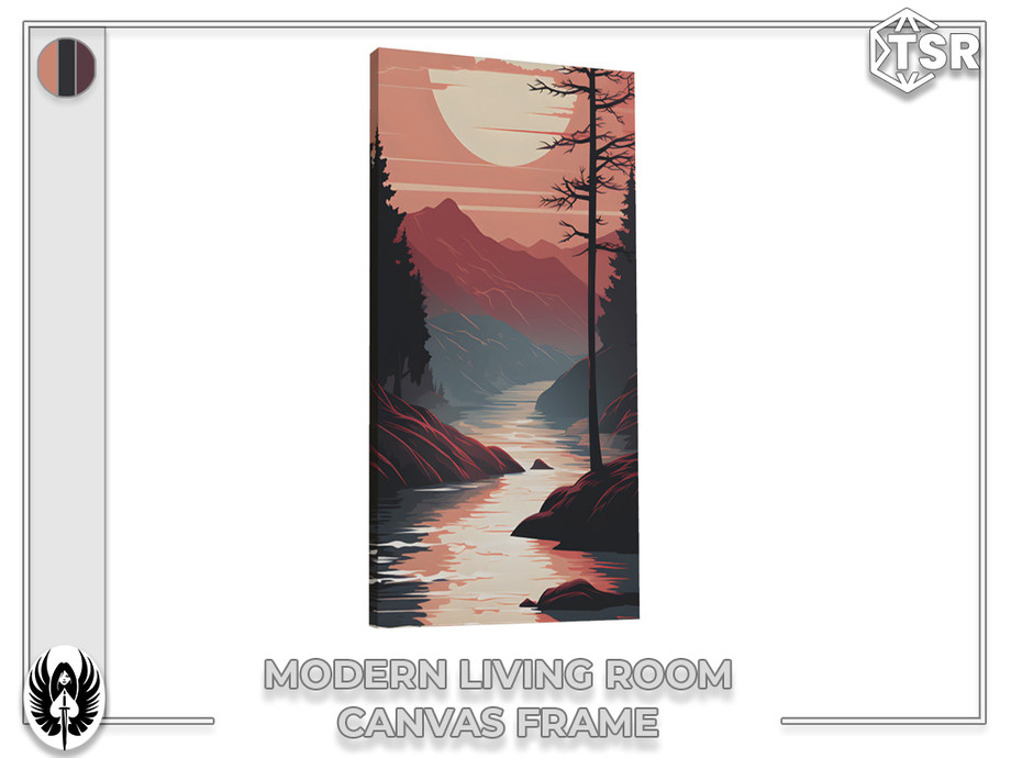 The Sims Resource | Nemesis - Modern Living Room Canvas Frame