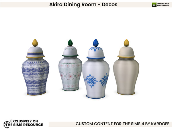 The Sims Resource - kardofe_Akira Dining Room_Vase
