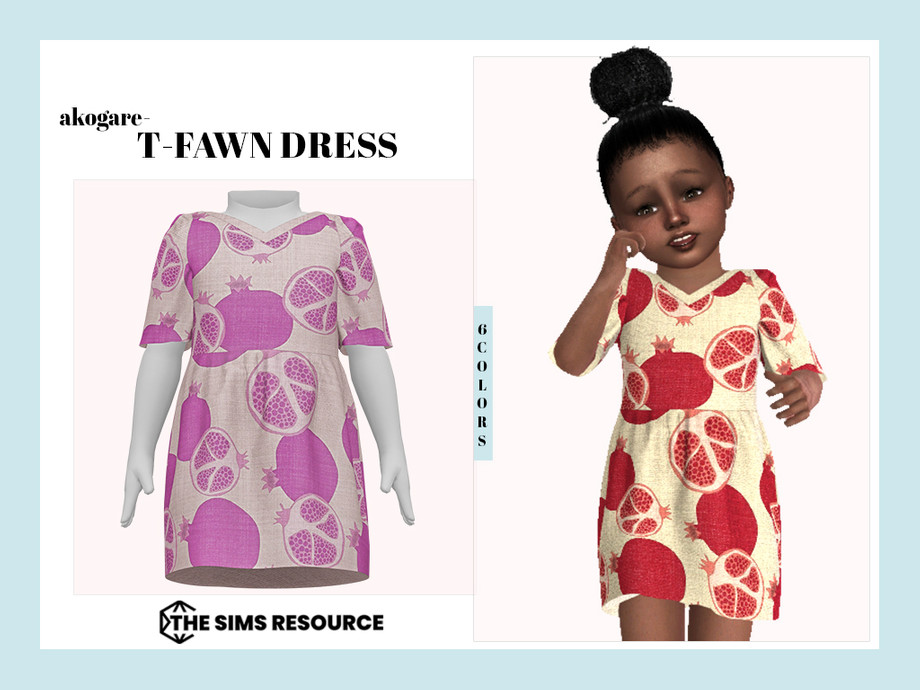 The Sims Resource | T-Fawn Dress