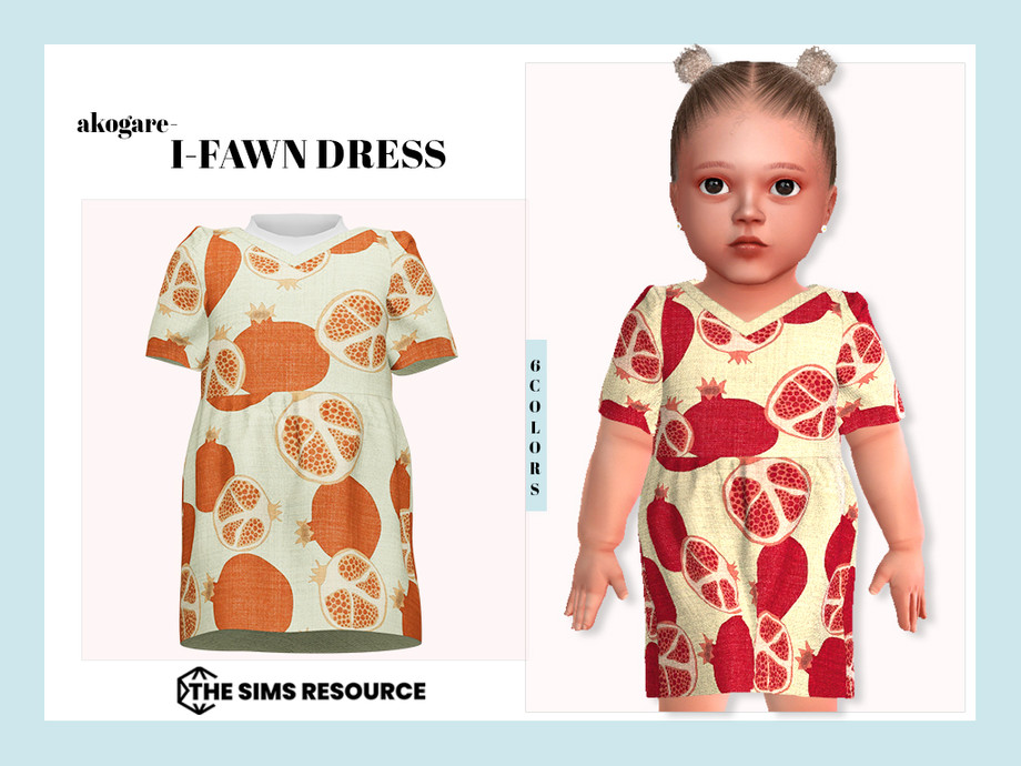 The Sims Resource | I-Fawn Dress