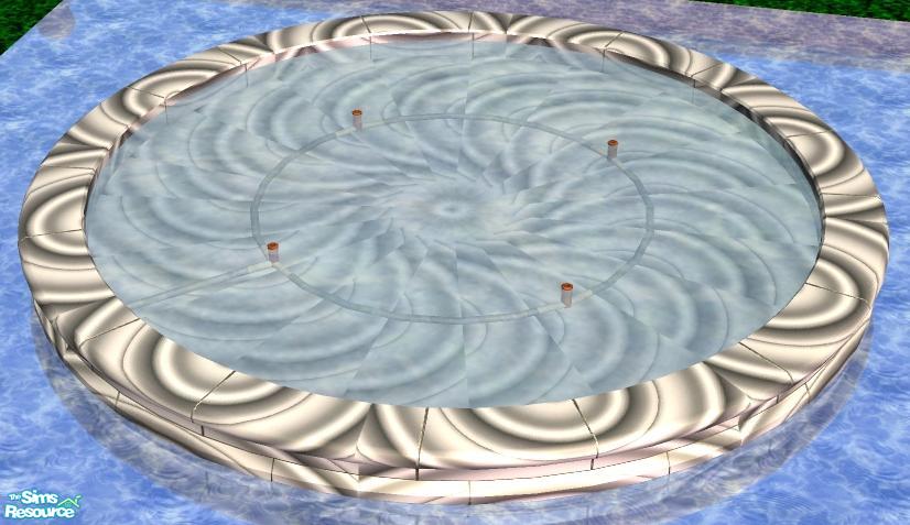 The Sims Resource - Space age stone fountain.