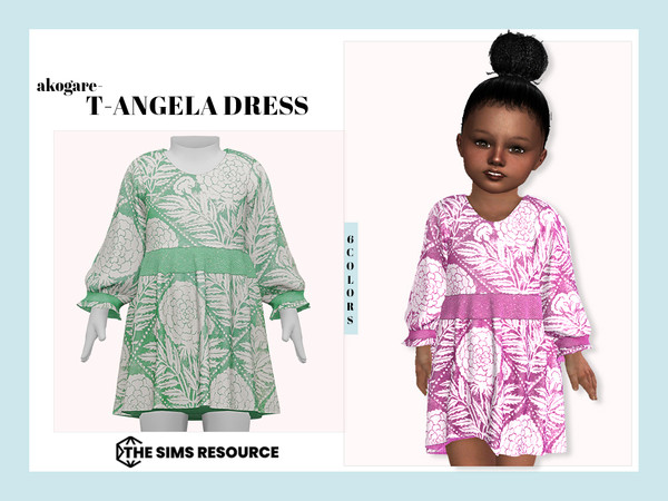 The Sims Resource | T-Angela Dress