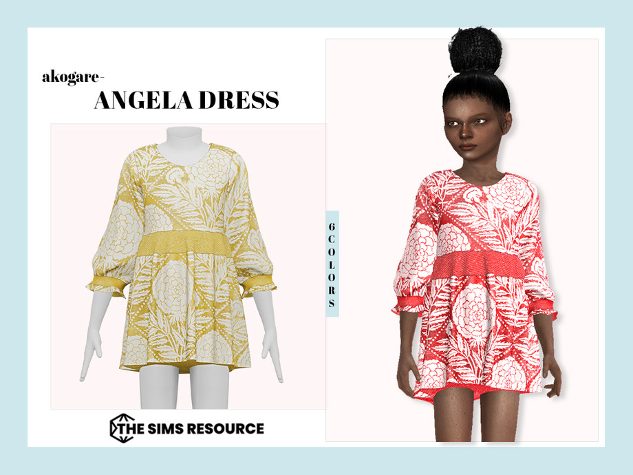 The Sims Resource | Angela Dress
