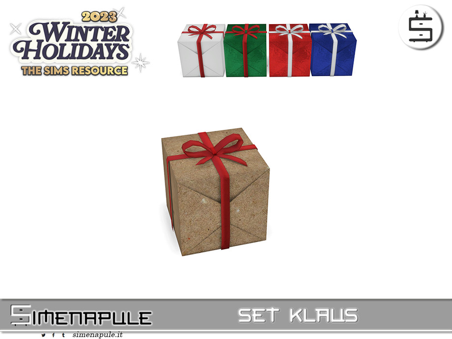 The Sims Resource | [SeN4] Set Klaus - Gift Box 2