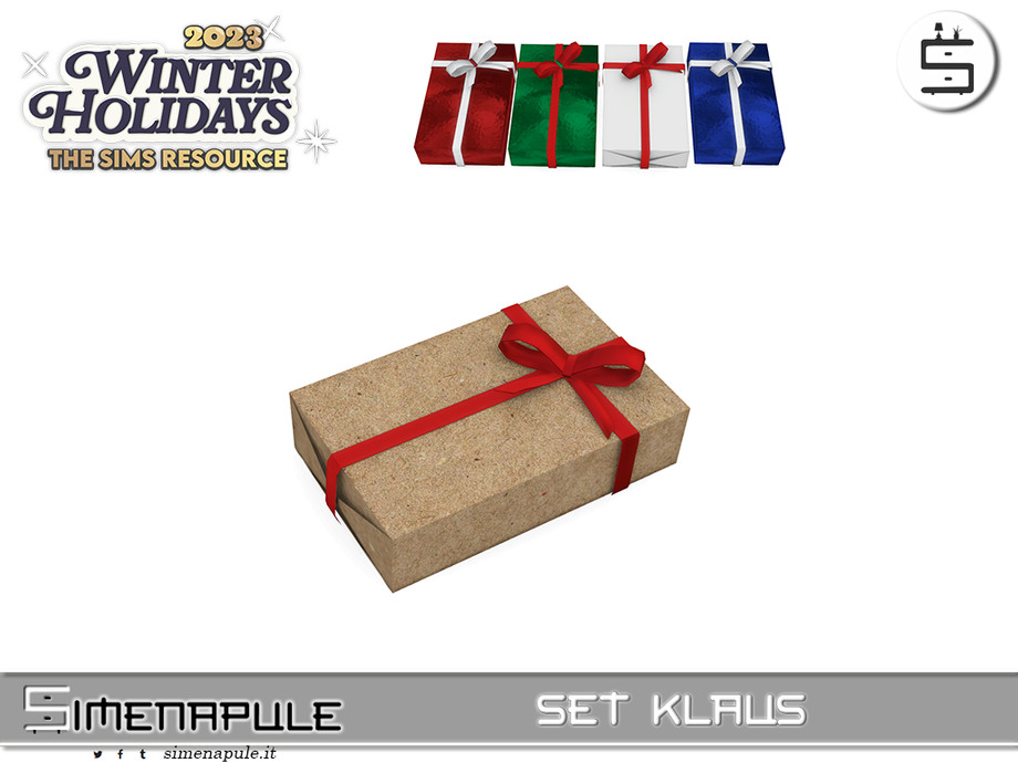 The Sims Resource | [SeN4] Set Klaus - Gift Box