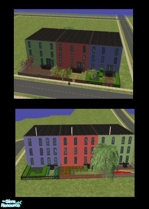 The Sims Resource | Kevin Way Row Houses