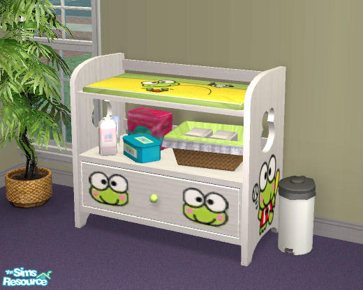 The Sims Resource | Keroppi Changing Table (Recolor 2)