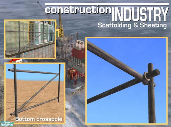 The Sims Resource - Lower crossbar scaffold pole