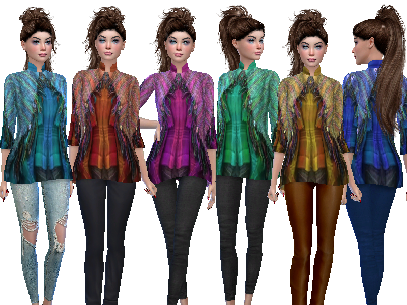 The Sims Resource | Eva long top