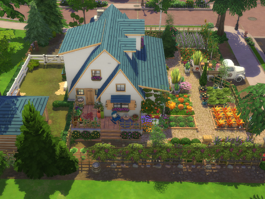 The Sims Resource | VEGETABLE GARDEN COTTAGE
