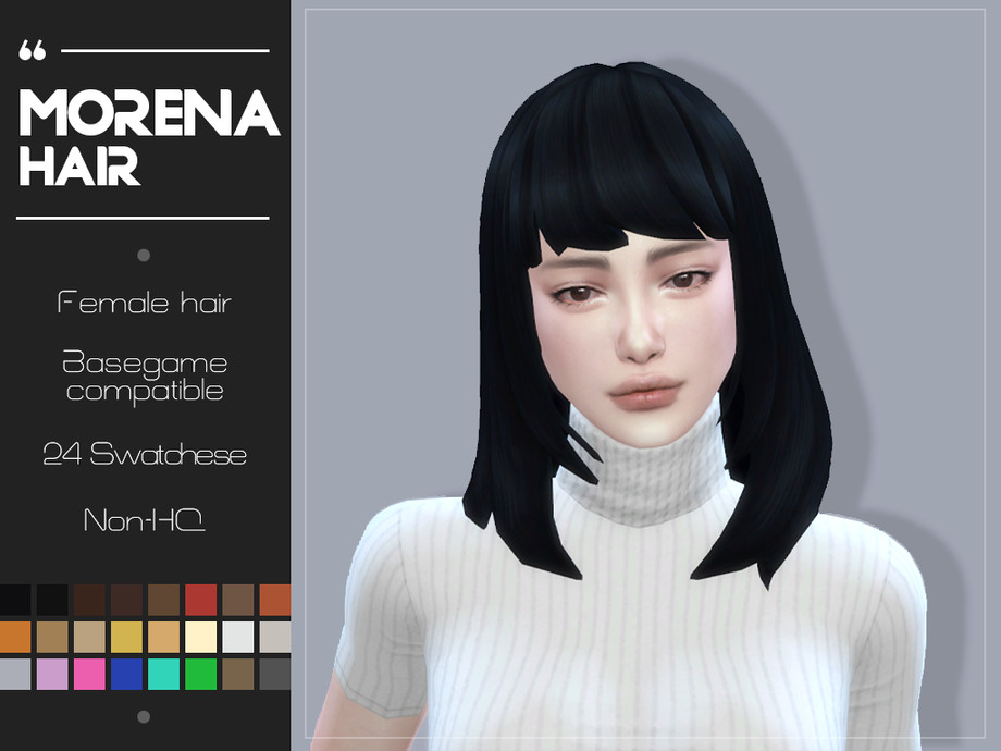 The Sims Resource | Morena hair