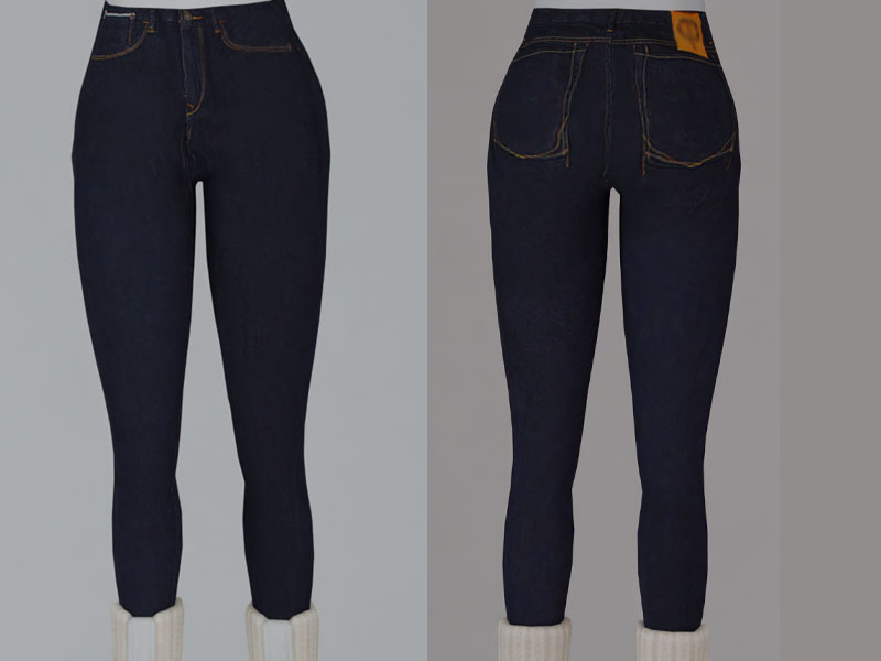 The Sims Resource | Tight High-Waisted