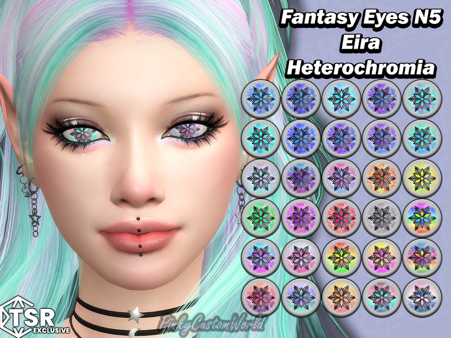 The Sims Resource | FantasyEyes N5 - Eira Heterochromia Infant
