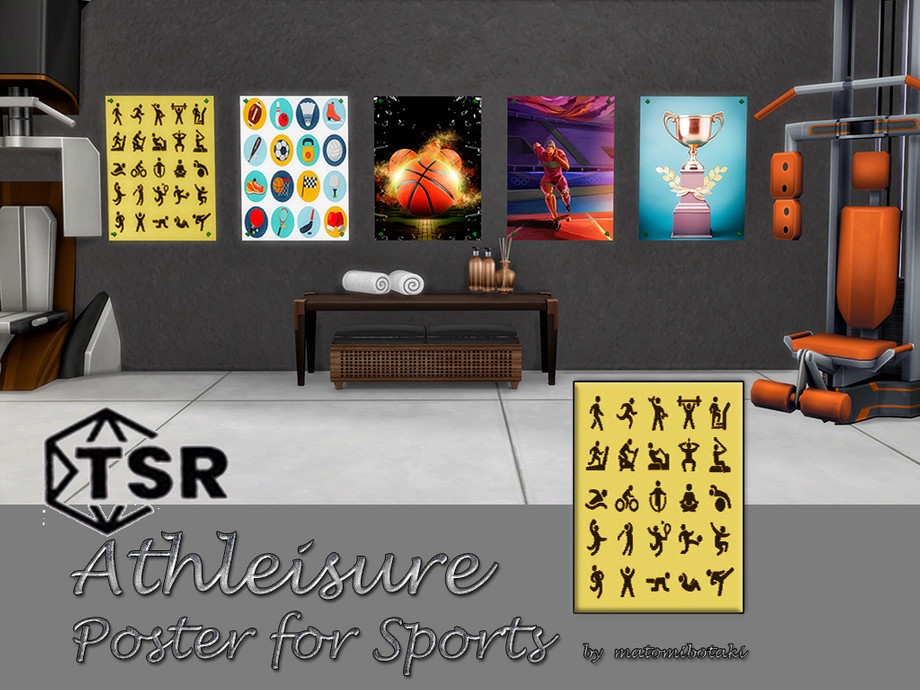 The Sims Resource | Athleisure Poster for Sports