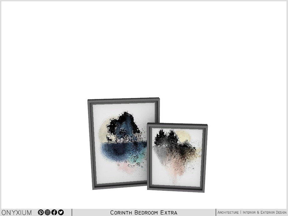 The Sims Resource | Corinth Double Painting Frame