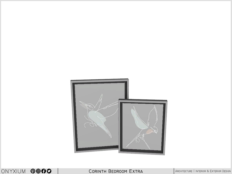 The Sims Resource | Corinth Double Painting Frame