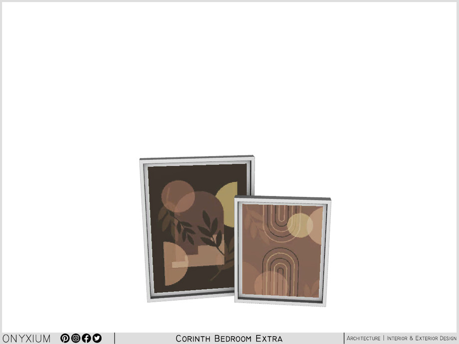 The Sims Resource | Corinth Double Painting Frame