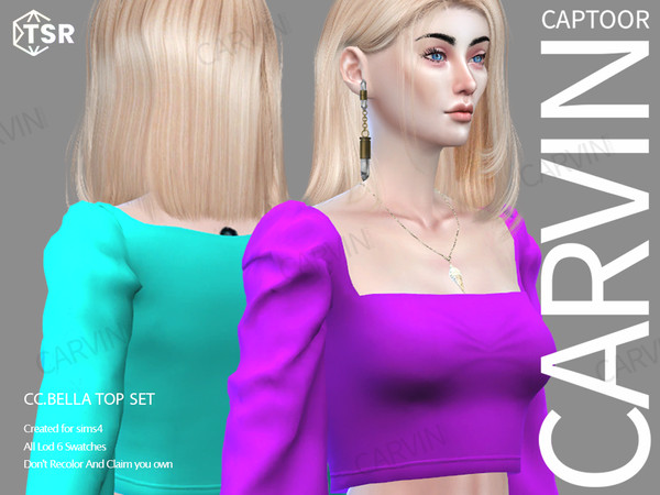 The Sims Resource | CC.Bella Top Set
