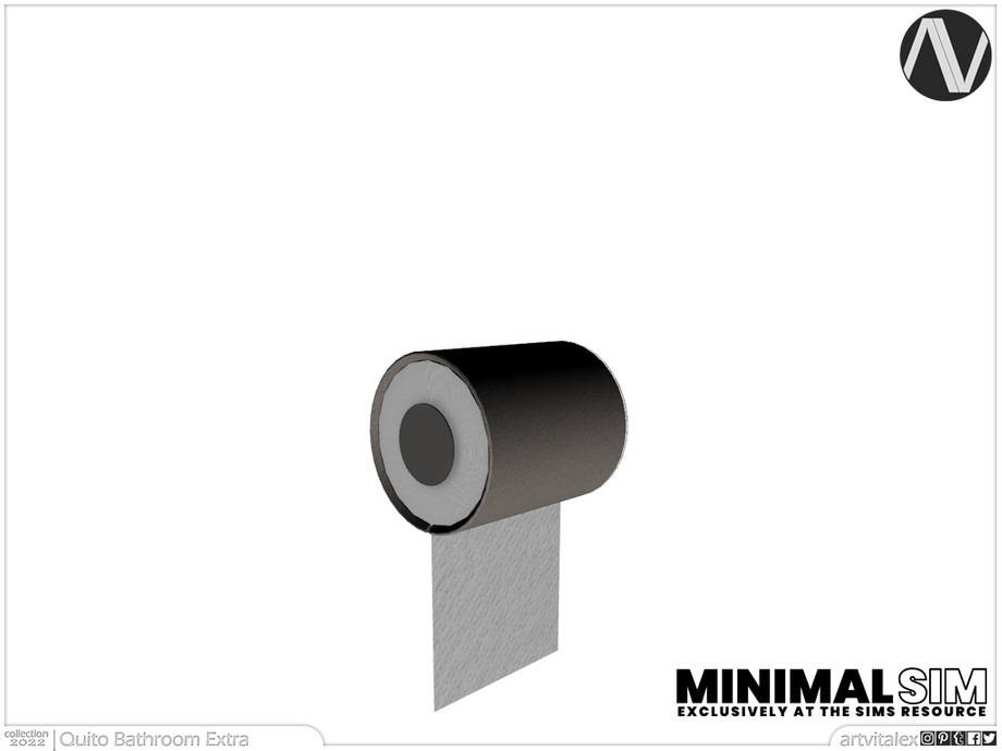 The Sims Resource | MinimalSIM | Quito Toilet Paper Holder