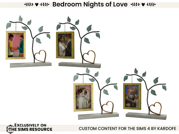 The Sims Resource | kardofe_Bedroom Nights of Love_Photo frame