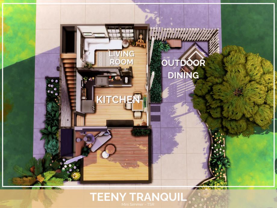 The Sims Resource | Teeny Tranquil - No CC