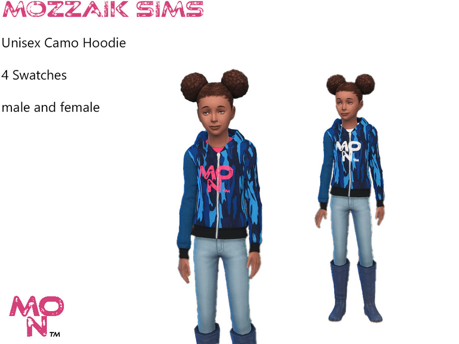 The Sims Resource | Camouflage Hoody