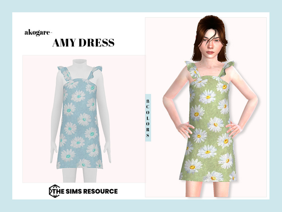 The Sims Resource | Amy Dress