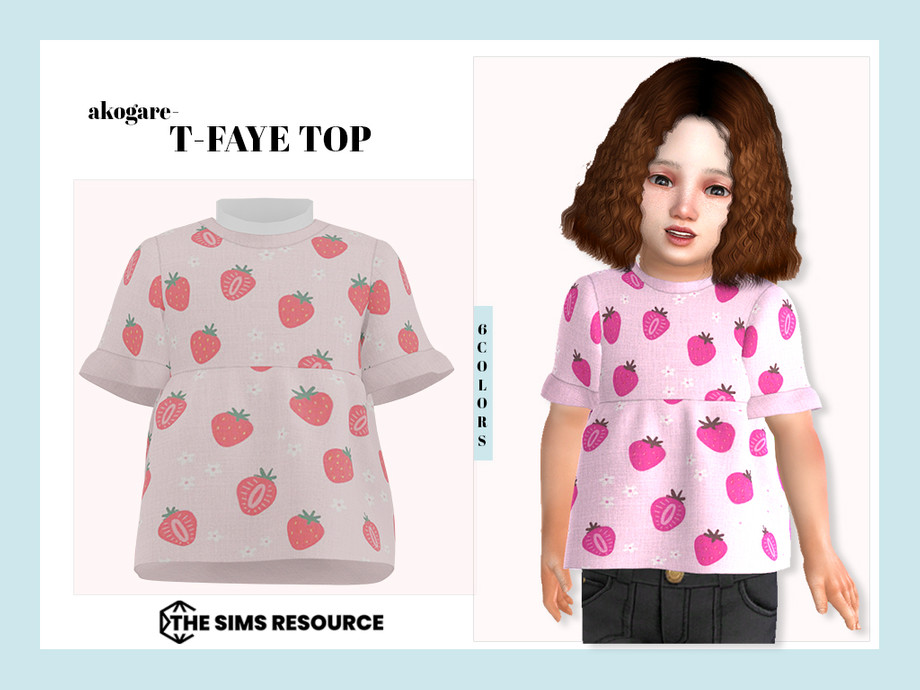 The Sims Resource | T-Faye Top